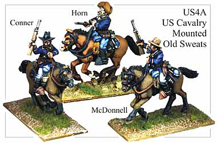 Old West Cavalry - US Cavalry Mounted Old Sweats, 14,55