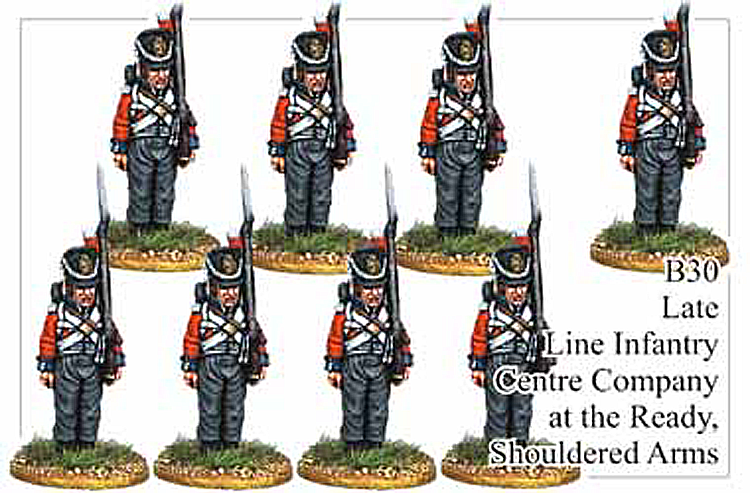 Late Line Infantry Center Company Shouldered Arms, 17,25