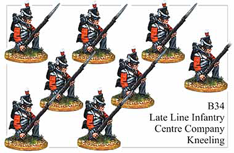 Late Line Infantry Center Company Kneeling, 17,25