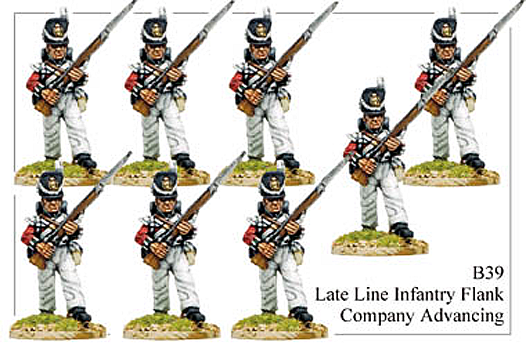 Late Line Infantry Flank Company Advancing, 17,25