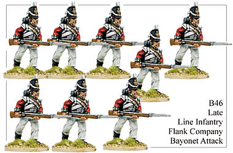 Late Line Infantry Flank Company - Bayonet Attack, 17,25