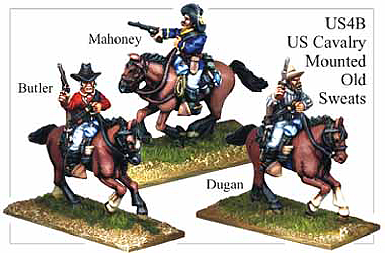 Old West Cavalry - US Cavalry Mounted Old Sweats, 14,55