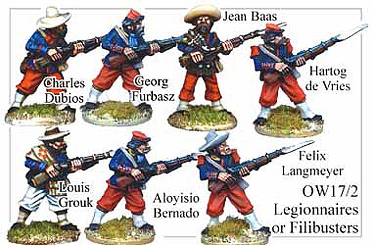 Old West Cowboys: French Foreign Legion or Filibusters, 22,00