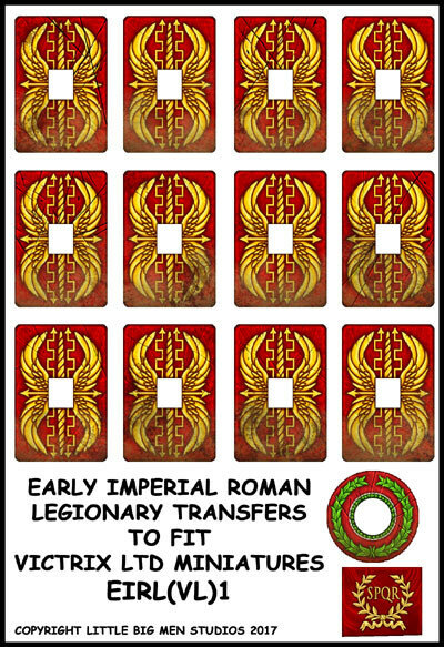 Early Imperial Roman Legionary Shield Transfers 1, 9,75