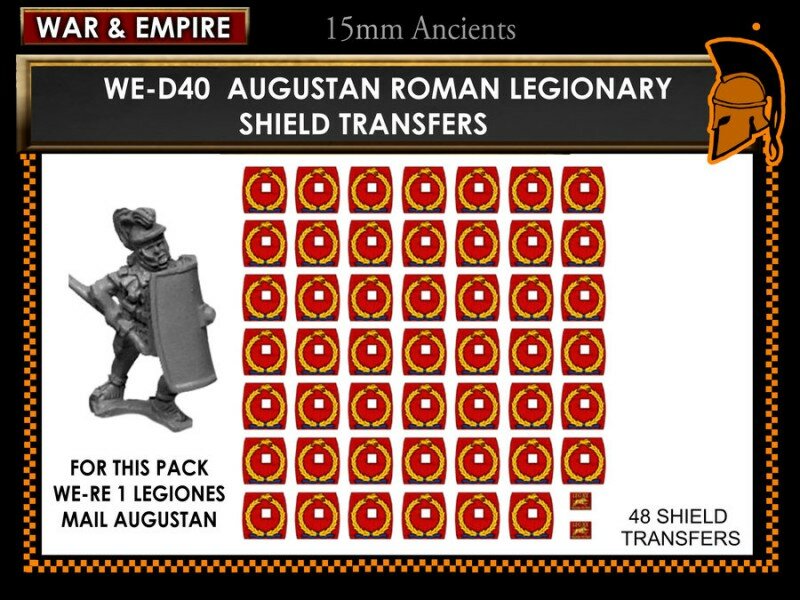 Roman: Legionaries Augustan (Type 1) Shield Decals, 4,20