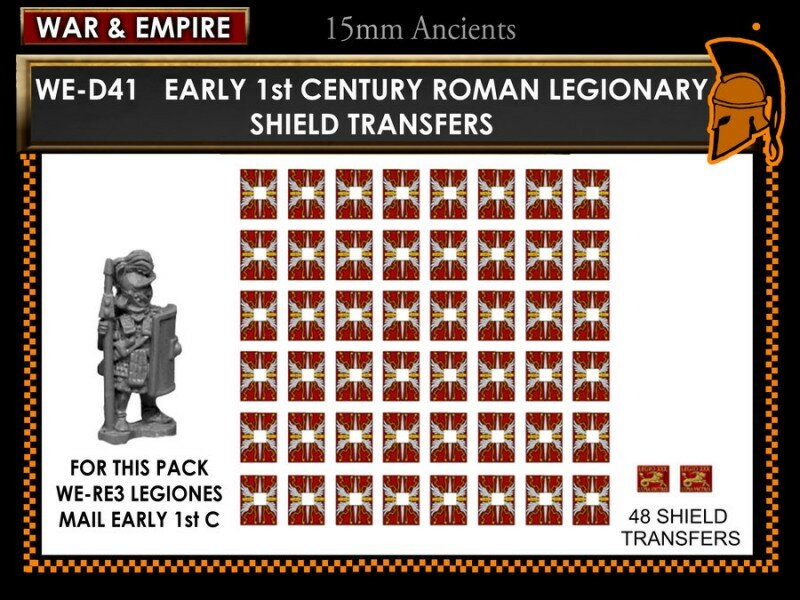 Roman: Legionaries 1st Century (Type 1) Shield Decals, 5,30