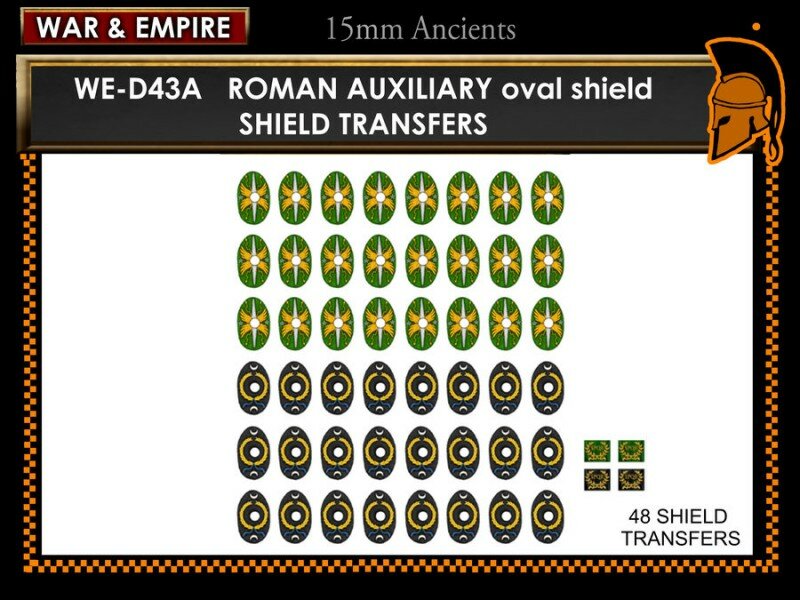 Roman: Auxillaries Oval Shield (Type 2) Decals, 5,00