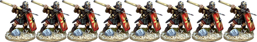 Legionaries: Mail Armour, Armoured Forearm, Advancing, Throwing Pilum ...