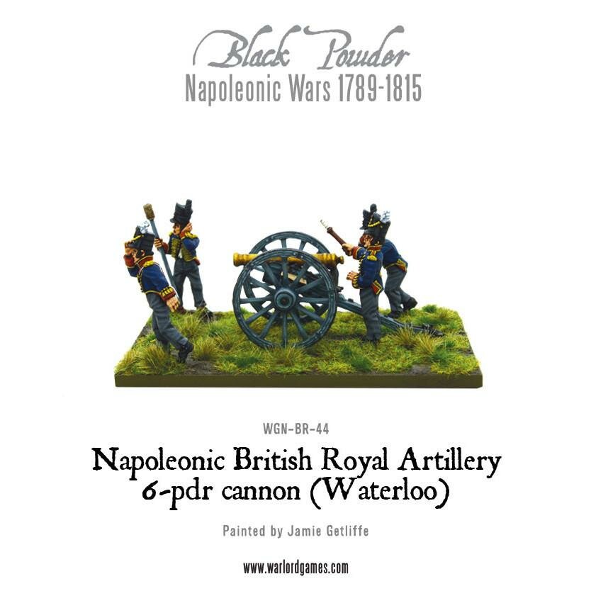 Napoleonic British Royal Artillery 6-pdr Cannon (Waterloo Campaign), 14 ...
