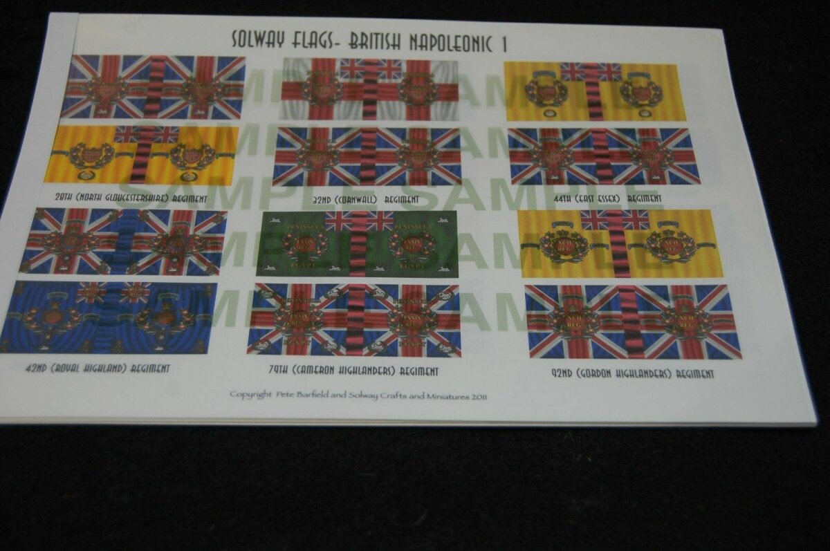 25mm/28mm Solway Flags: British Napoleonic 1, 5,90