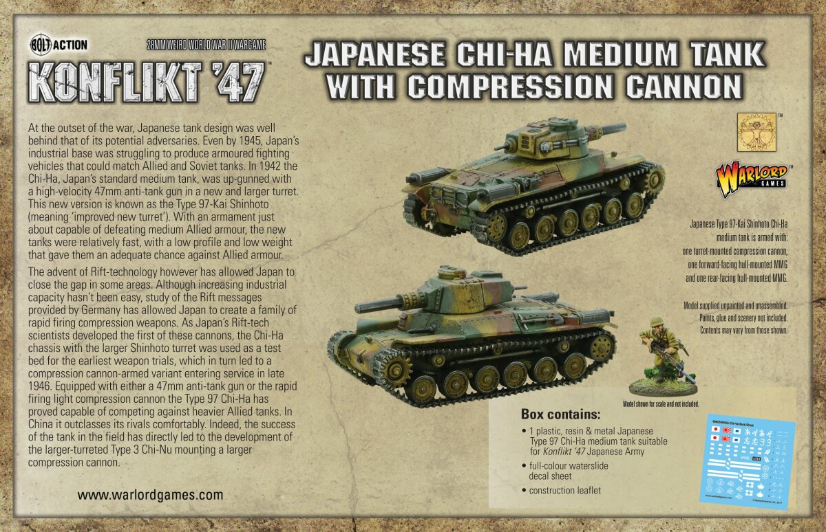 Konflikt '47: Chi-Ha Medium Tank with Compression Turret, 26,39