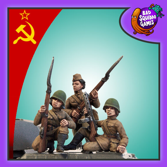 Female Soviet Tank Riders (Pack A) (3), 7,35