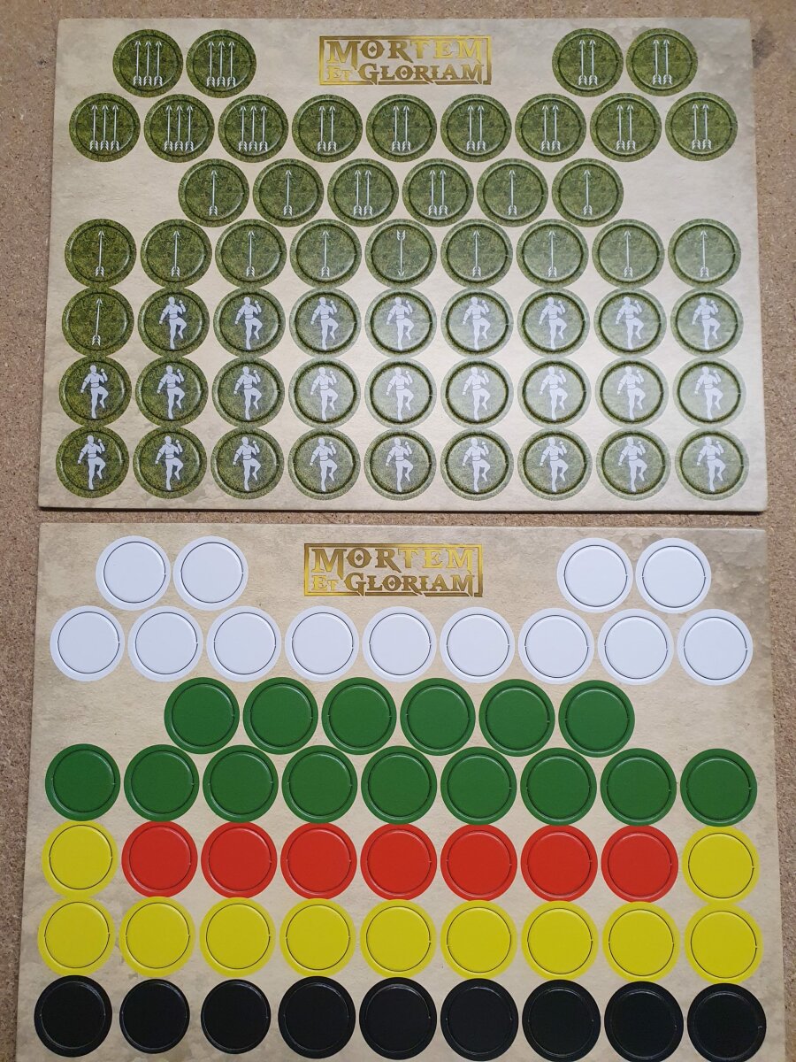 Mortem et Gloriam: Grass Play Punchboard Tokens/Discs, 9,00