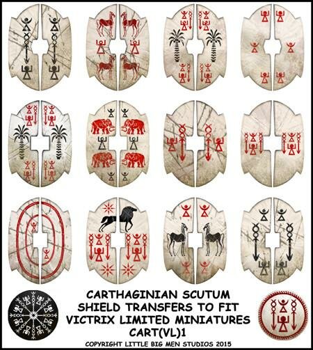 28mm Carthaginian Shield Designs 2, 8,60