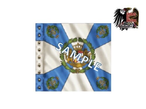Franco-Prussian War 1870-71: Bavarian Flag - 12th Inf. Reg., 6,55