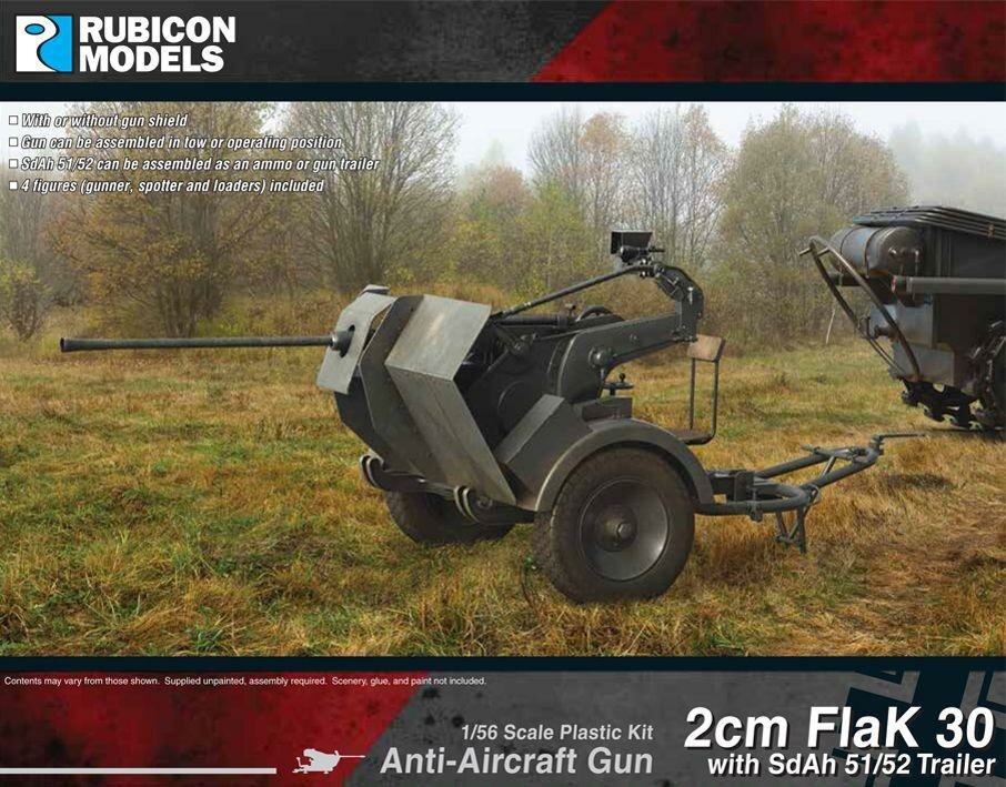2cm FlaK 30 with SdAh 51/52 Trailer, 21,40