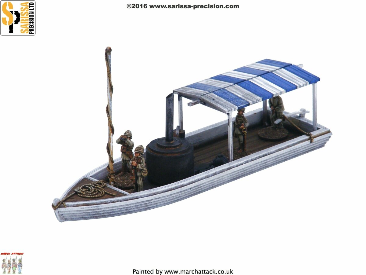 28mm Colonial Steam Launch, 11,30