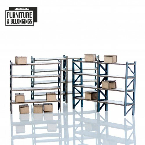 28mm Shopping Mall: Storage Racking, 19,30