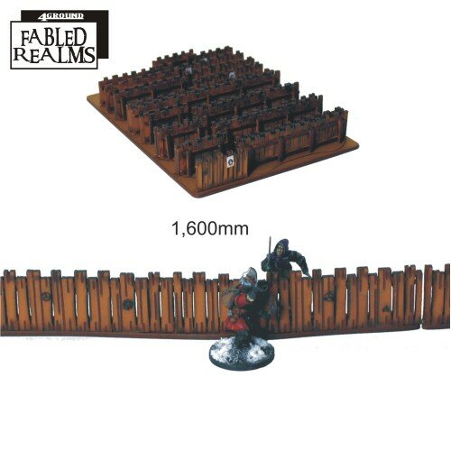 28mm Fabled Realms Village Fencing, 24,25