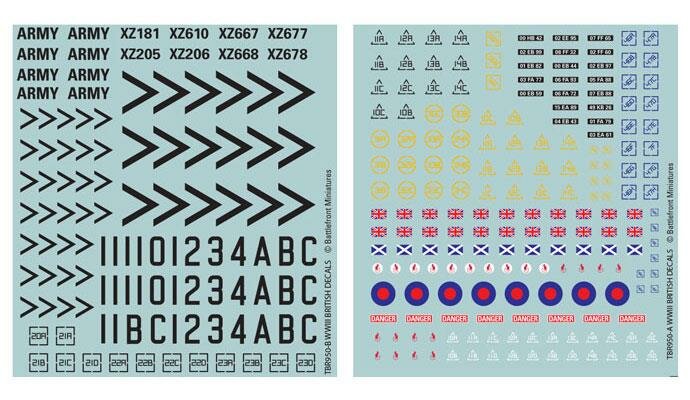 World War III: British Decal Set, 9,90