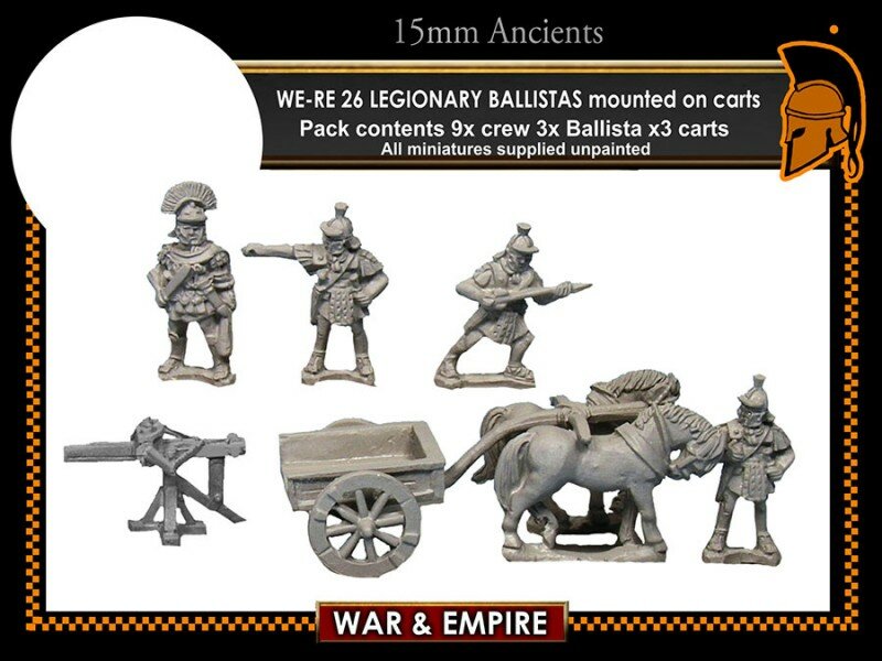 Early Imperial Roman: Legionary Ballistas - Mounted on Carts, 17,25