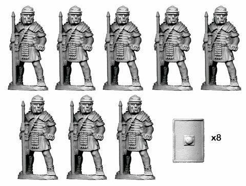 Roman Empire: Early Imperial Roman Legionaries with Pilum, 13,35