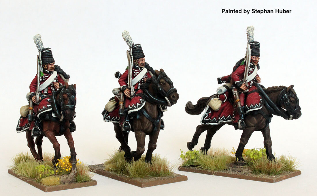 Hussars in Mirlitons, Shouldered Swords, Galloping, 14,40
