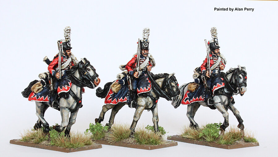 Hussars in Shakos, Shouldered Swords, Galloping, 12,50