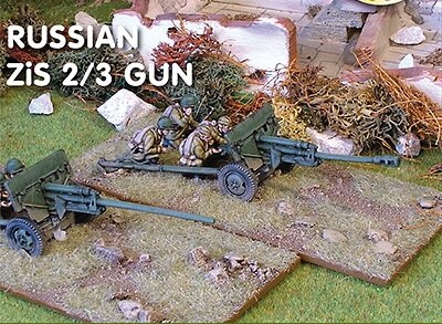 15mm Russian Zis 2/Zis 3 Anti-Tank/Field Gun (x1), 7,10