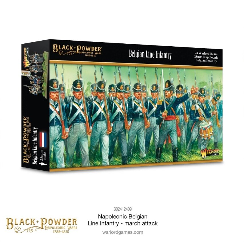 Napoleonic Belgian Line Infantry (March Attack), 29,50