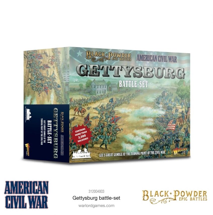 Black Powder: Epic Battles - American Civil War Gettysburg Battle Set, 128,70
