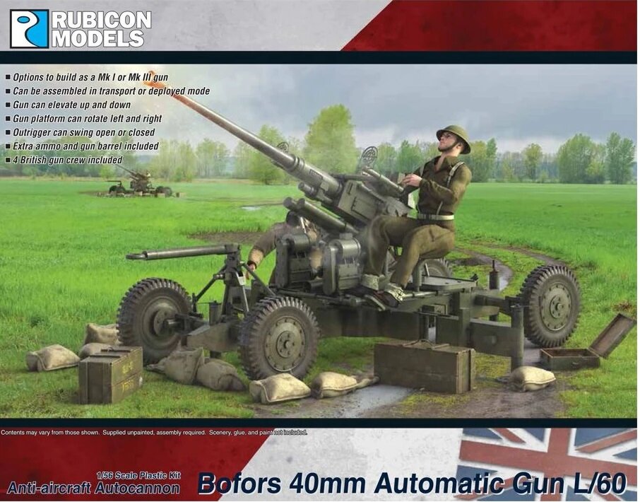 British 40mm Bofors Automatic Gun Mk I/III, 21,85
