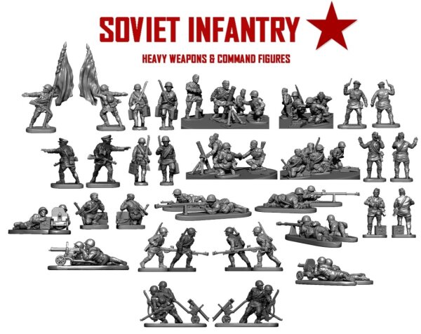 12mm Soviet Infantry and Heavy Weapons, 35,10