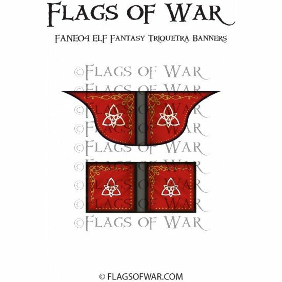 Oathmark: Elf Fantasy Triquetra Banners, 3,45