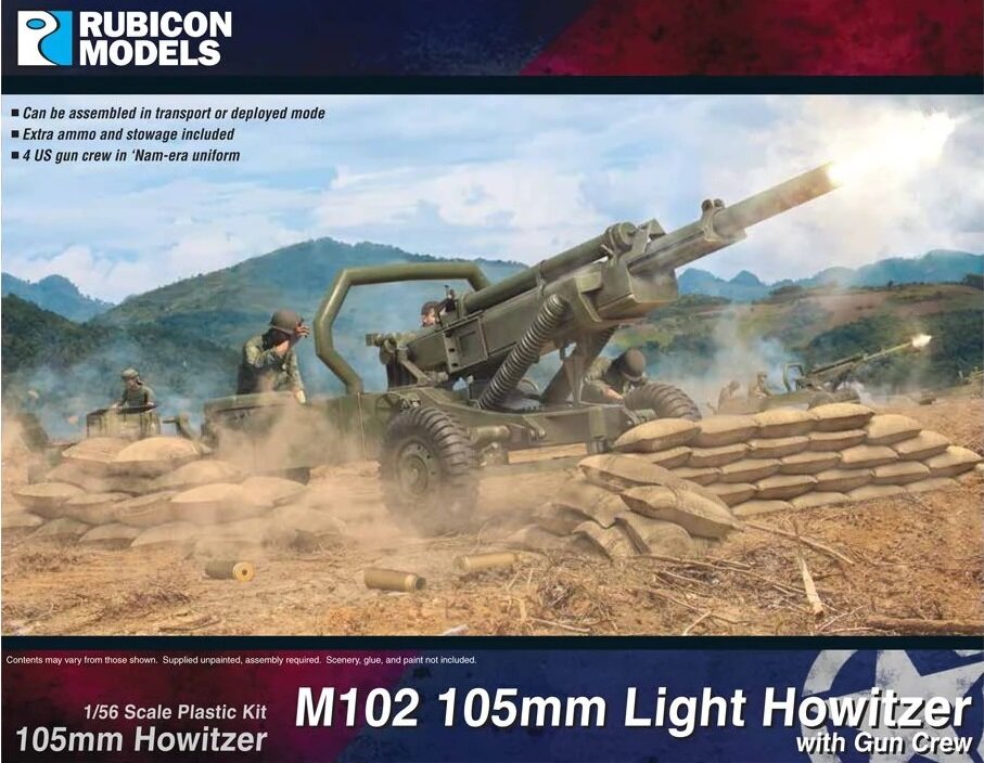 M102 105mm Light Howitzer with Gun Crew, 25,00