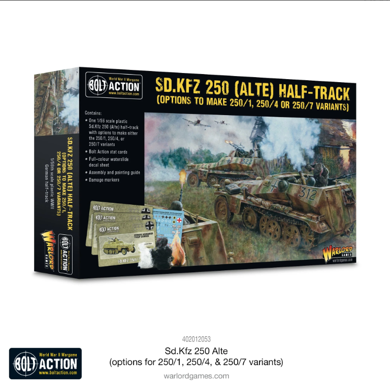 Sd.Kfz 250 Alte Half-Track (Options to make 250/1, 250/4 & 250/7 Vari ...