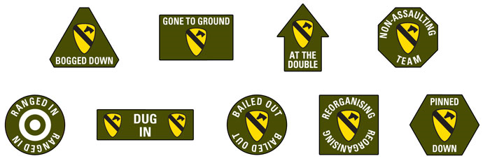 1st Cavalry Division (Airmobile) Token Set, 7,65