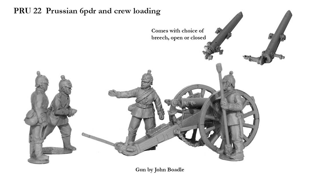 Franco-Prussian War 1870-71: Prussian 6pdr and Crew Loading, 15,65