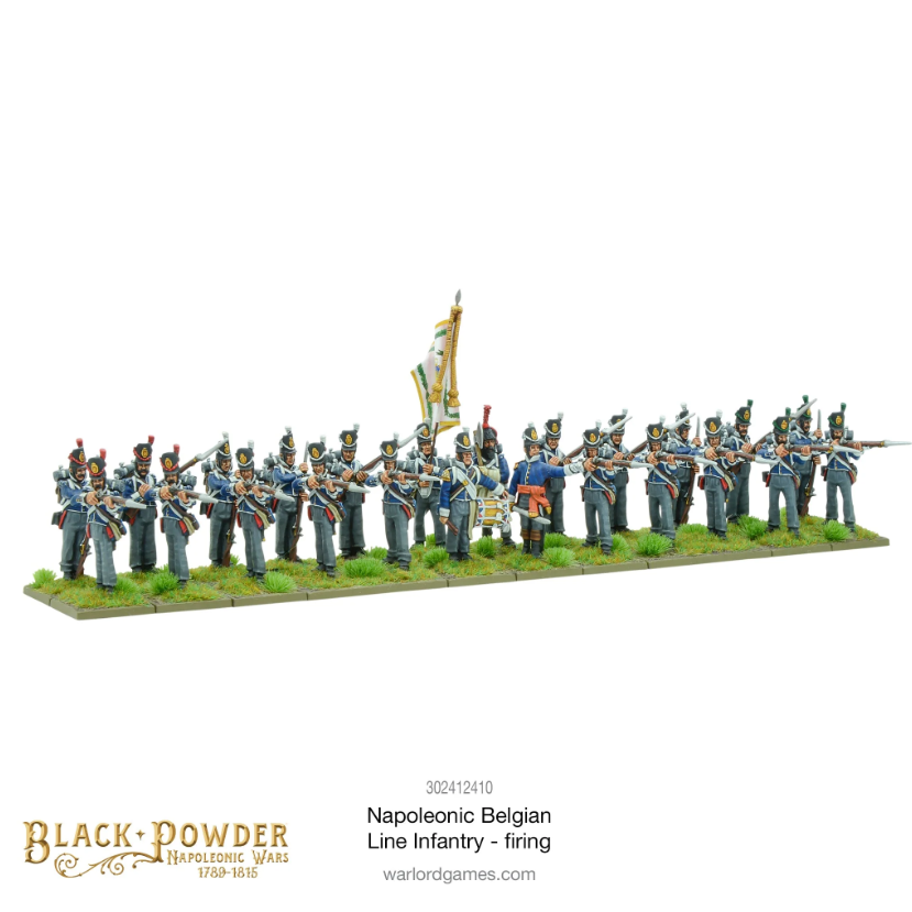 Napoleonic Belgian Line Infantry Firing, 26,80
