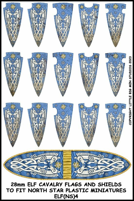 Oathmark: Elf Cavalry Flags and Shields, 8,50