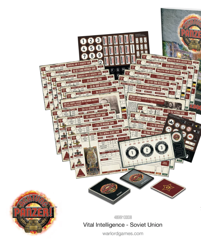 Achtung Panzer: Card/Token Bundle - Soviet (English), 15,30