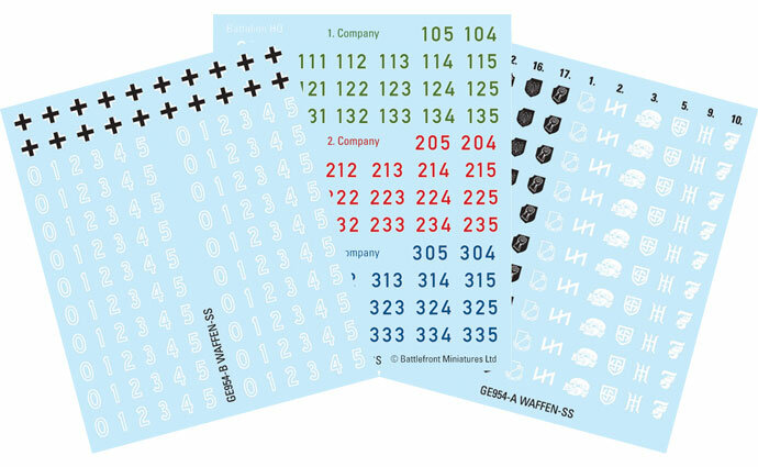 Waffen-SS Decal Set, 11,25