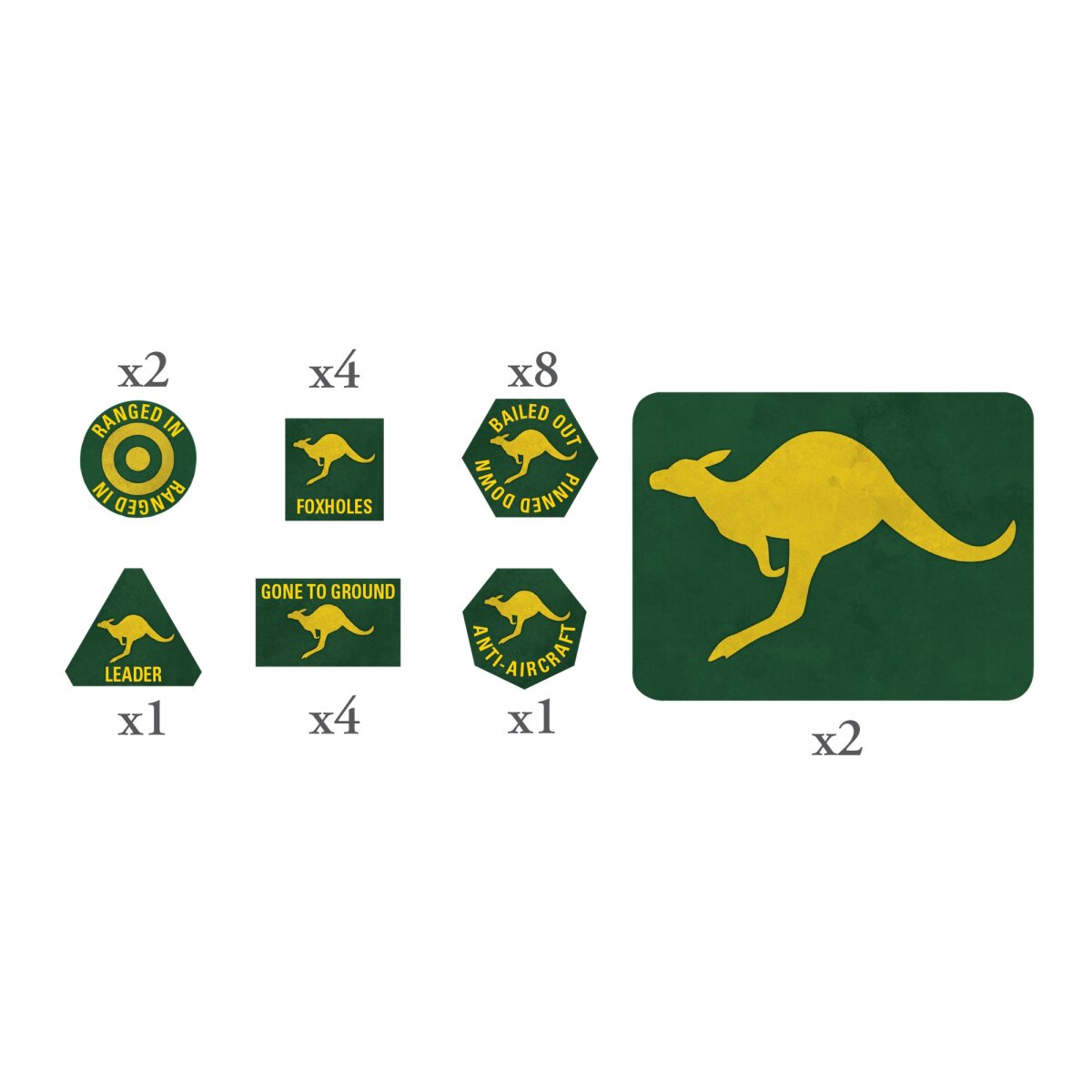 Australian Tokens and Objectives, 11,25