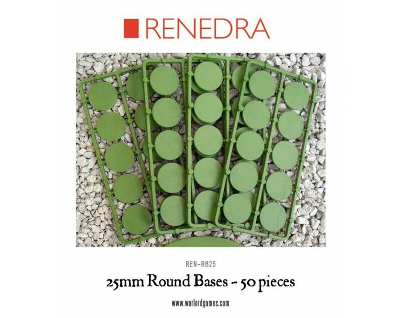 Renedra: 25mm Round Bases (x50), 4,70