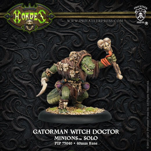 Minion Gatorman Witch Doctor, 12,61