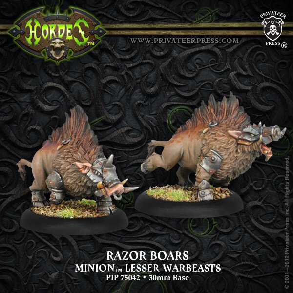 Minions Razor Boar - Farrow Lesser Warbeasts (x2), 14,78
