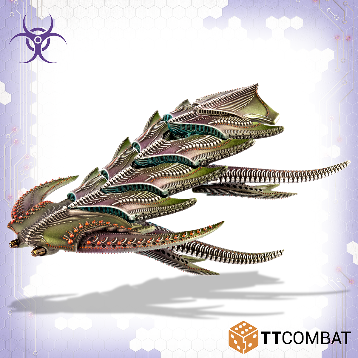 Dropfleet Commander: Scourge - Daemon / Dragon Battleship, 36,30