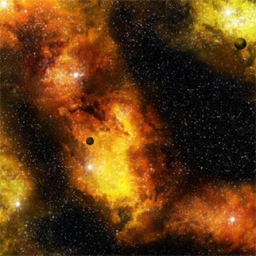 Fiery Nebula Space Game Mat, 31,50