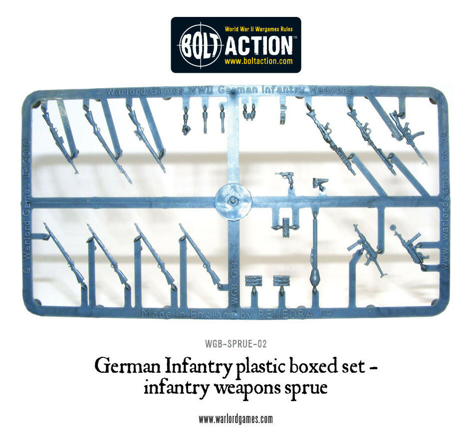 German Infantry Weapon Sprue, 7,00