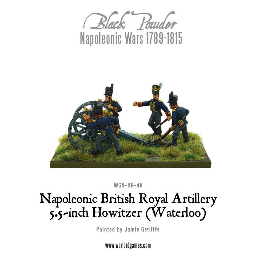 Napoleonic British Royal Artillery 5.5-inch Howitzer (Waterloo Campai ...